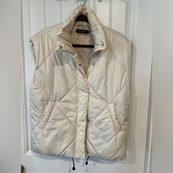 Jackets & Coats | Merokeety Puffer Vest Cream White In Color | Poshmark